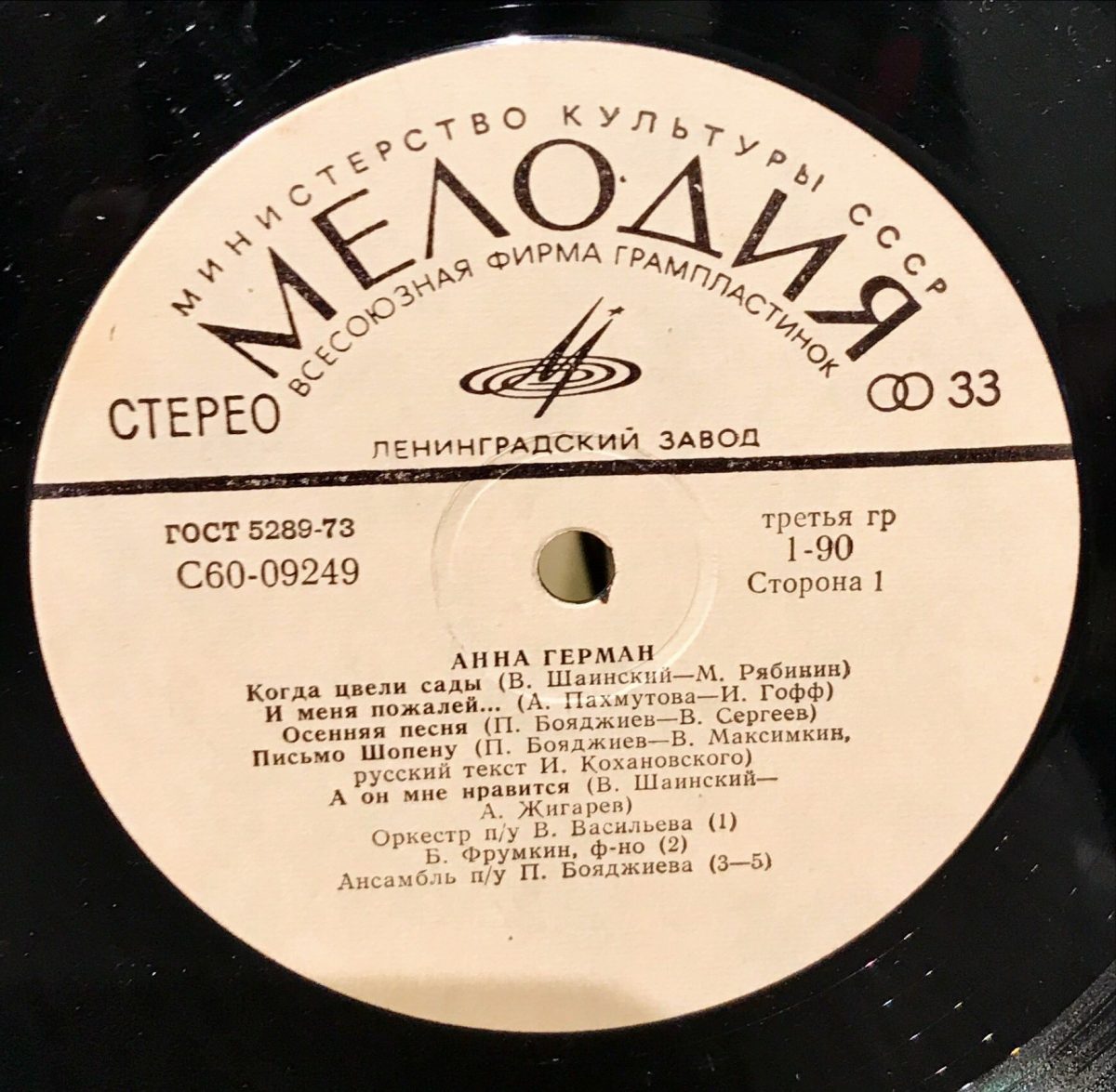 Anna German – Poyot Anna German LP Plak – Deform Müzik