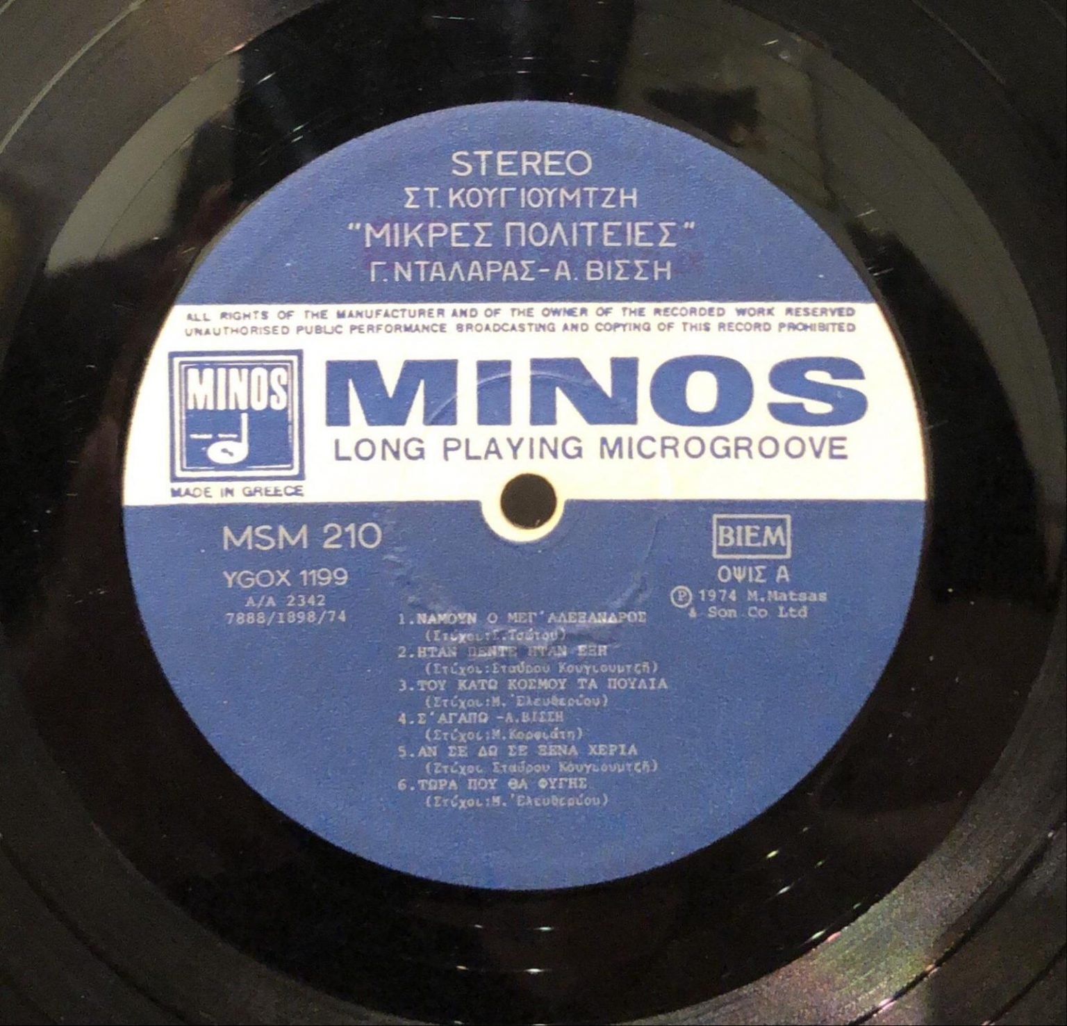 Stavros Kougioumtzis – George Dalaras – Anna Vissi – Mikres Politeises ...