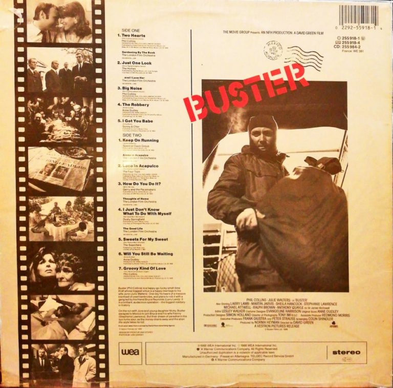Buster – Original Motion Picture Soundtrack LP Plak – Deform Müzik