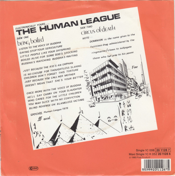 The Human League – Being Boiled / Circus Of Death 45lik Plak – Deform Müzik