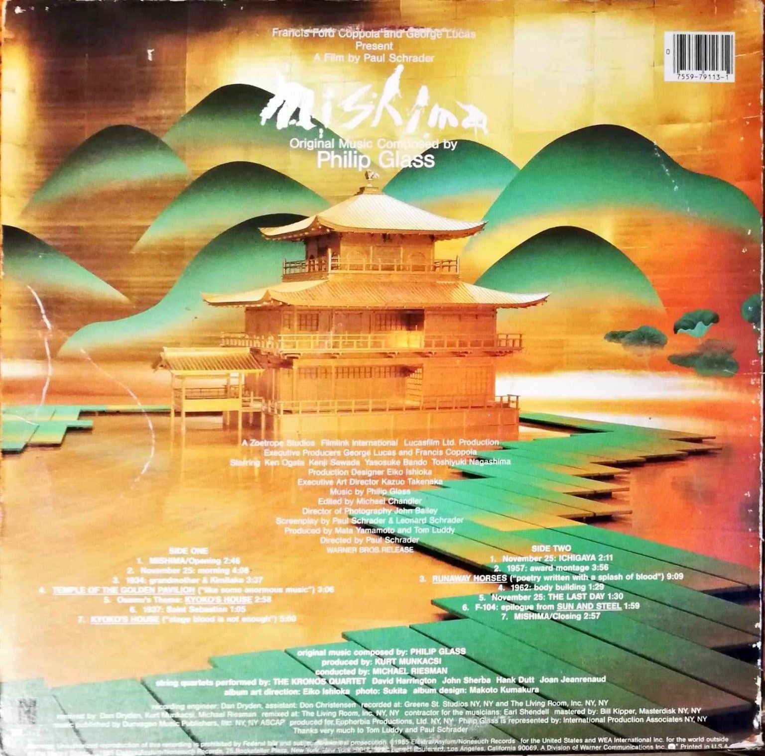 Philip Glass – Mishima LP Plak – Deform Müzik