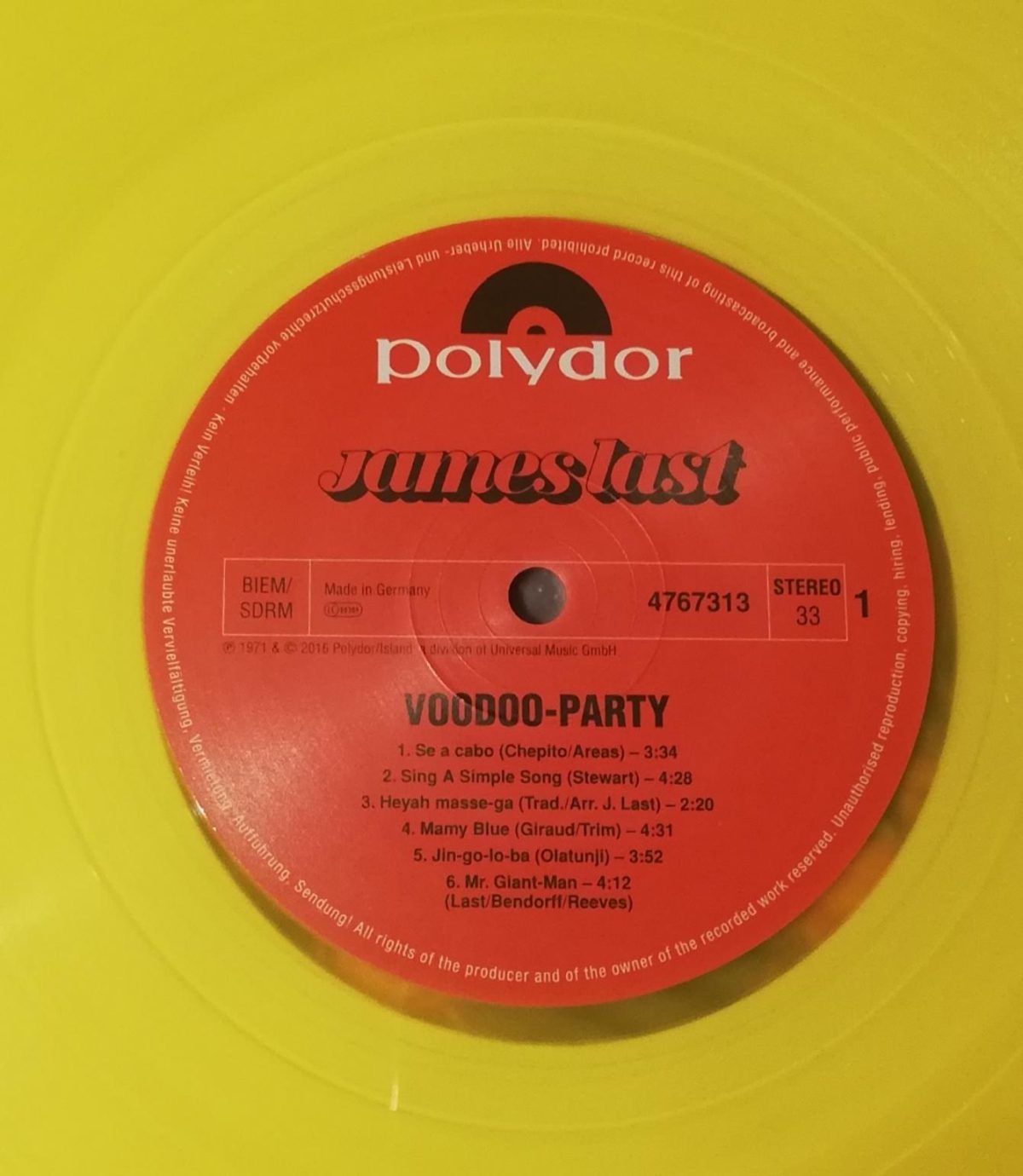 James Last – Voodoo-Party LP Renkli Plak – Deform Müzik