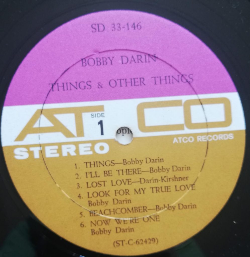 Bobby Darin – Things And Other Things LP Plak – Deform Müzik